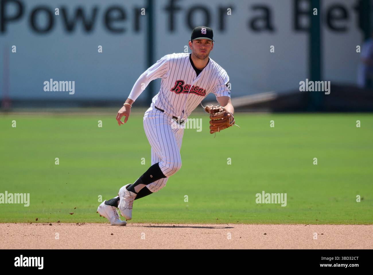 Birmingham Barons second baseman Jacob Gonzalez (1) during an MiLB ...