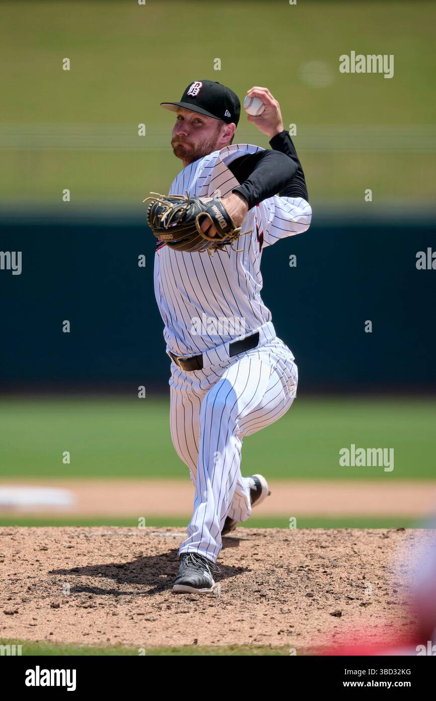 Birmingham Barons pitcher Tyler Davis (37) during an MiLB Southern ...
