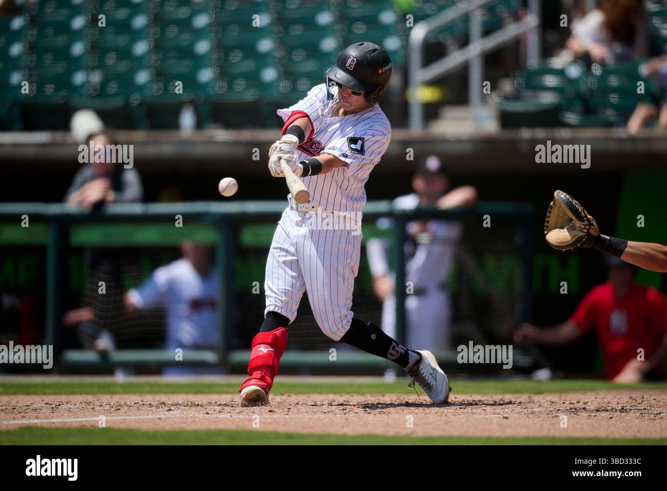 Birmingham Barons Rikuu Nishida (13) bats during an MiLB Southern ...