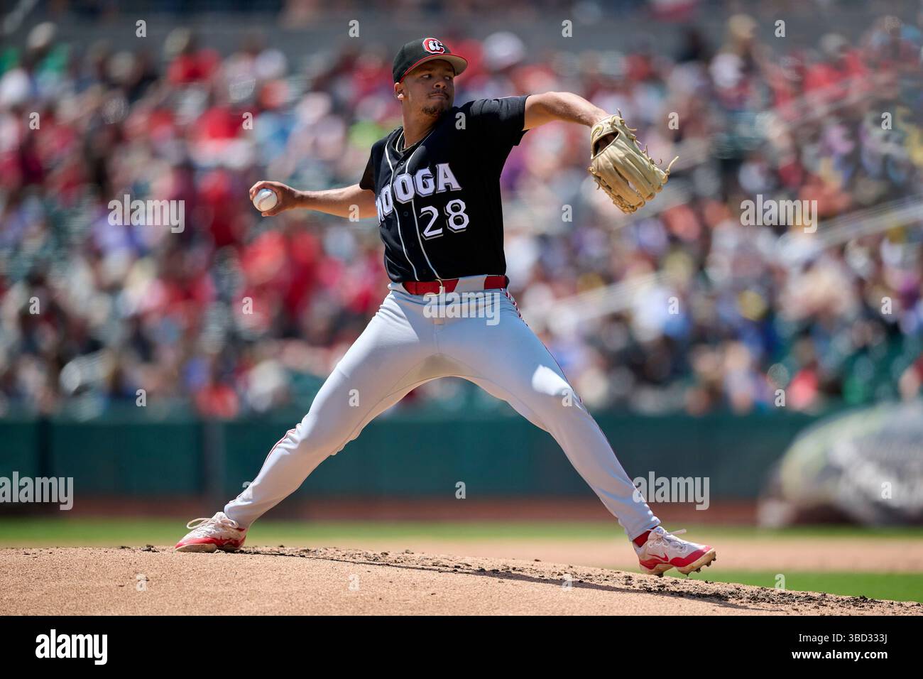 Chattanooga Lookouts pitcher Chase Burns (28) during an MiLB Southern ...