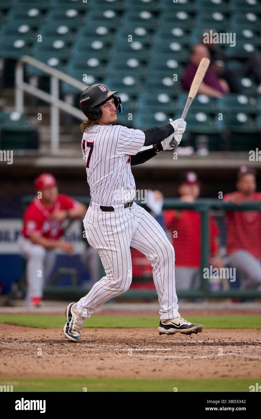 Birmingham Barons Adam Hackenberg (17) bats during an MiLB Southern ...