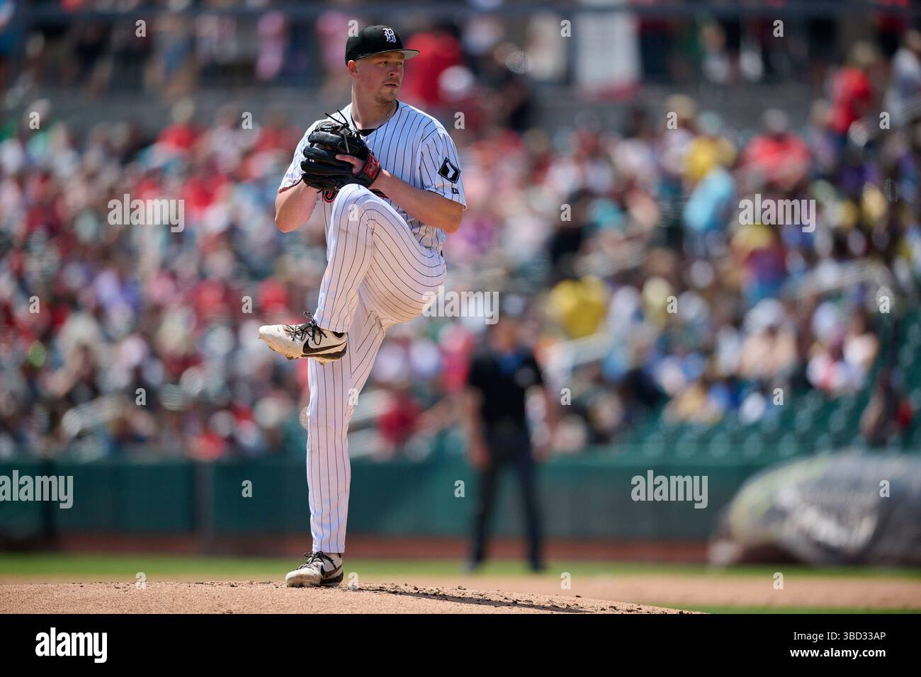 Birmingham Barons pitcher Riley Gowens (21) during an MiLB Southern ...