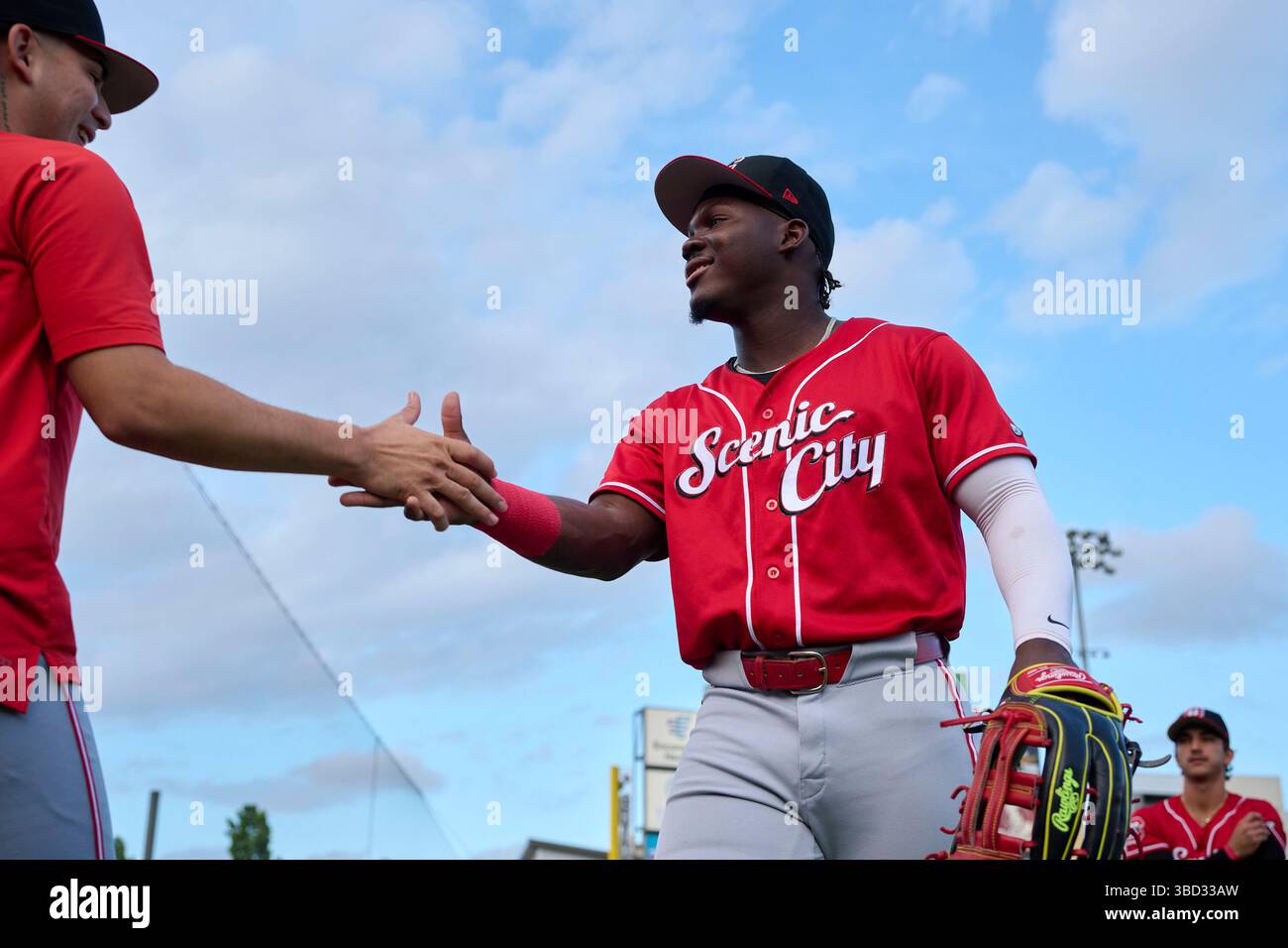 Chattanooga Lookouts outfielder Hector Rodríguez (11) before an MiLB ...