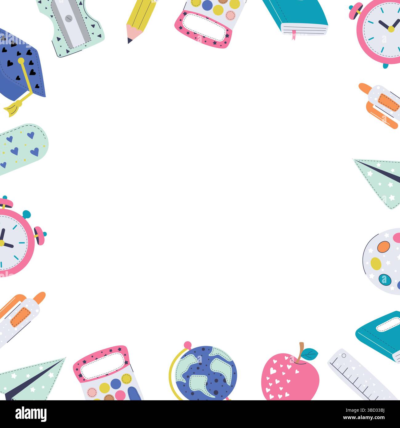 back to school vector frame Stock Vector Image & Art - Alamy