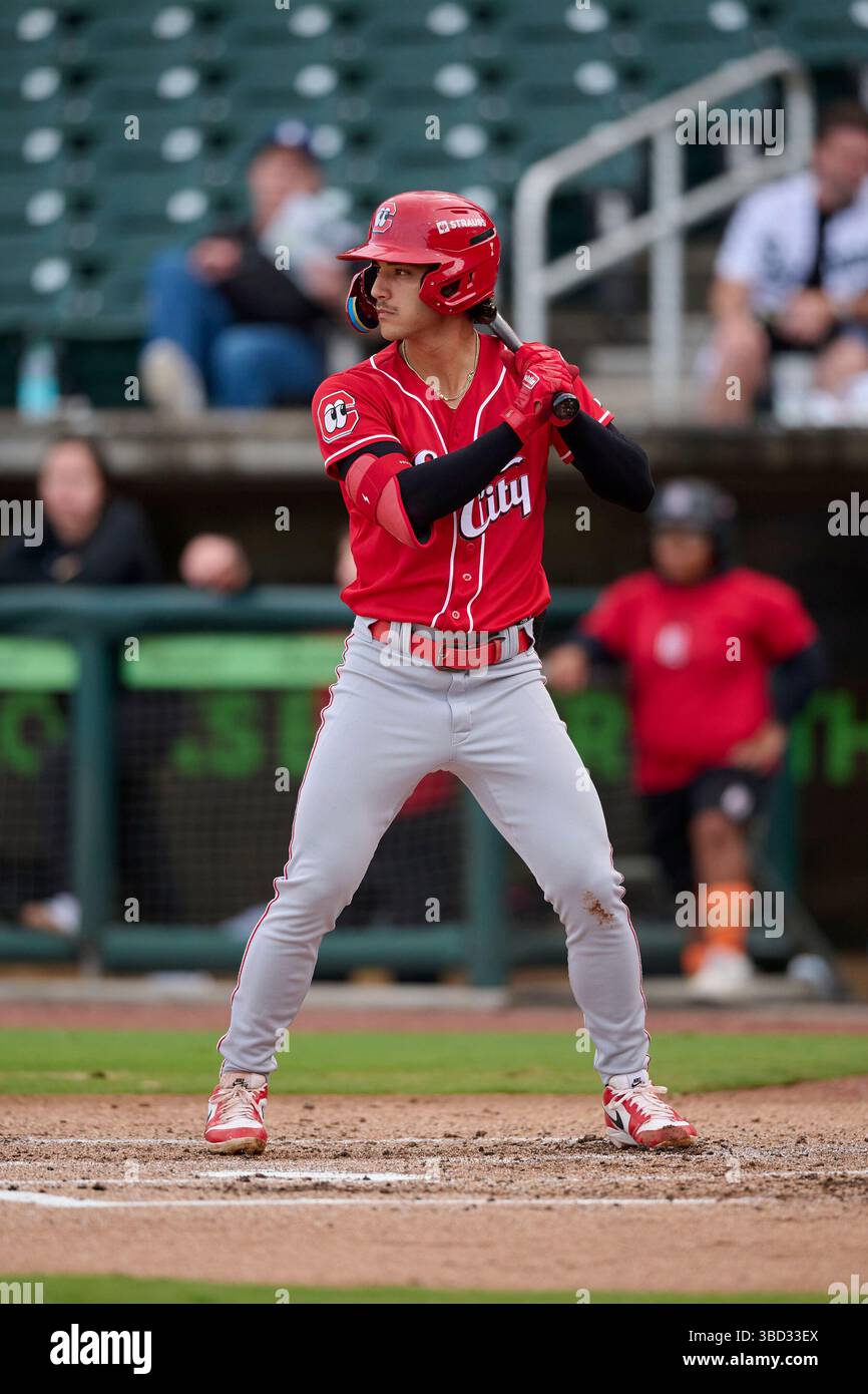 Chattanooga Lookouts Dominic Pitelli (2) bats during an MiLB Southern ...