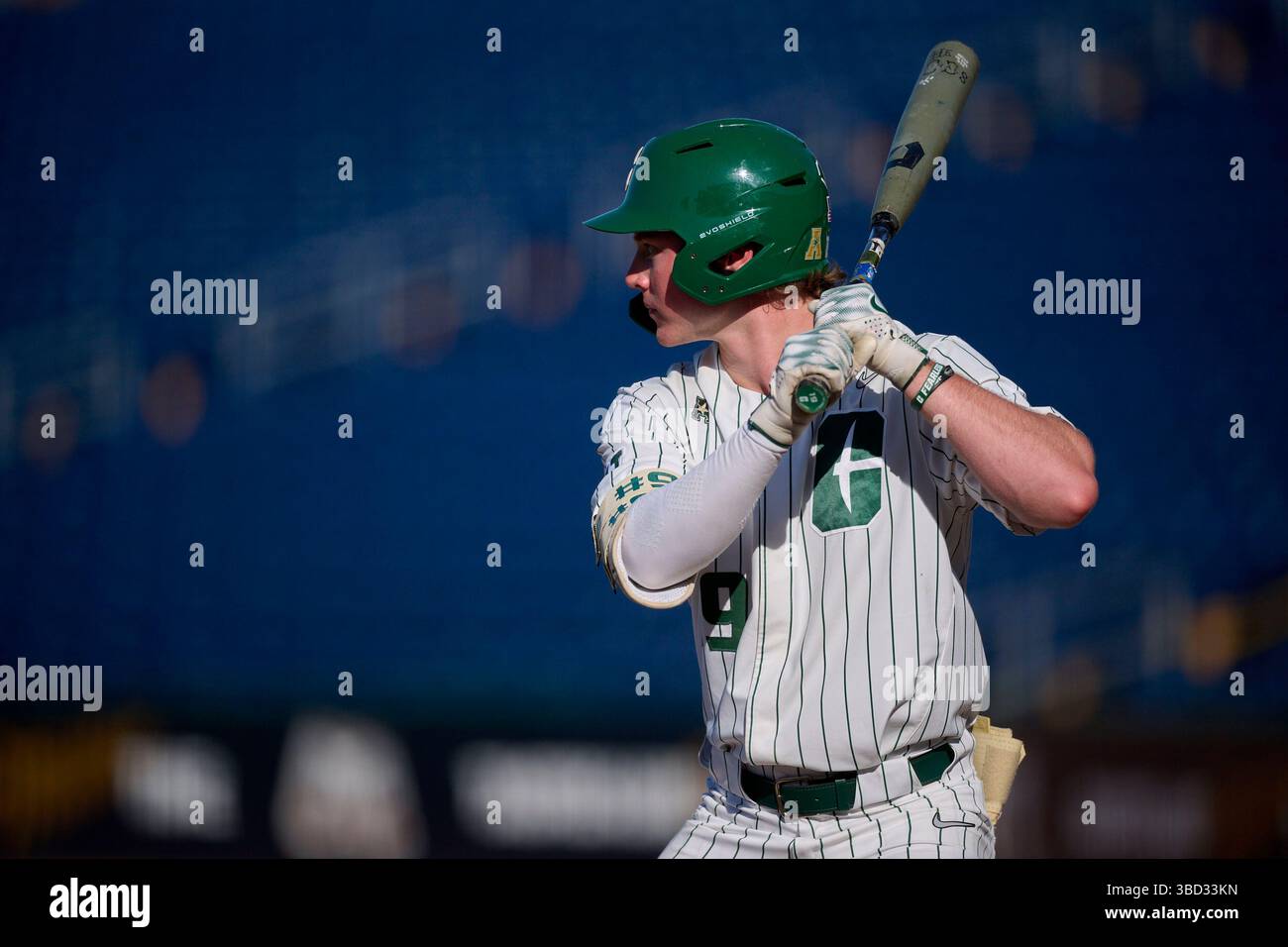 Charlotte 49ers Logan Poteet (9) bats during an American Athletic ...