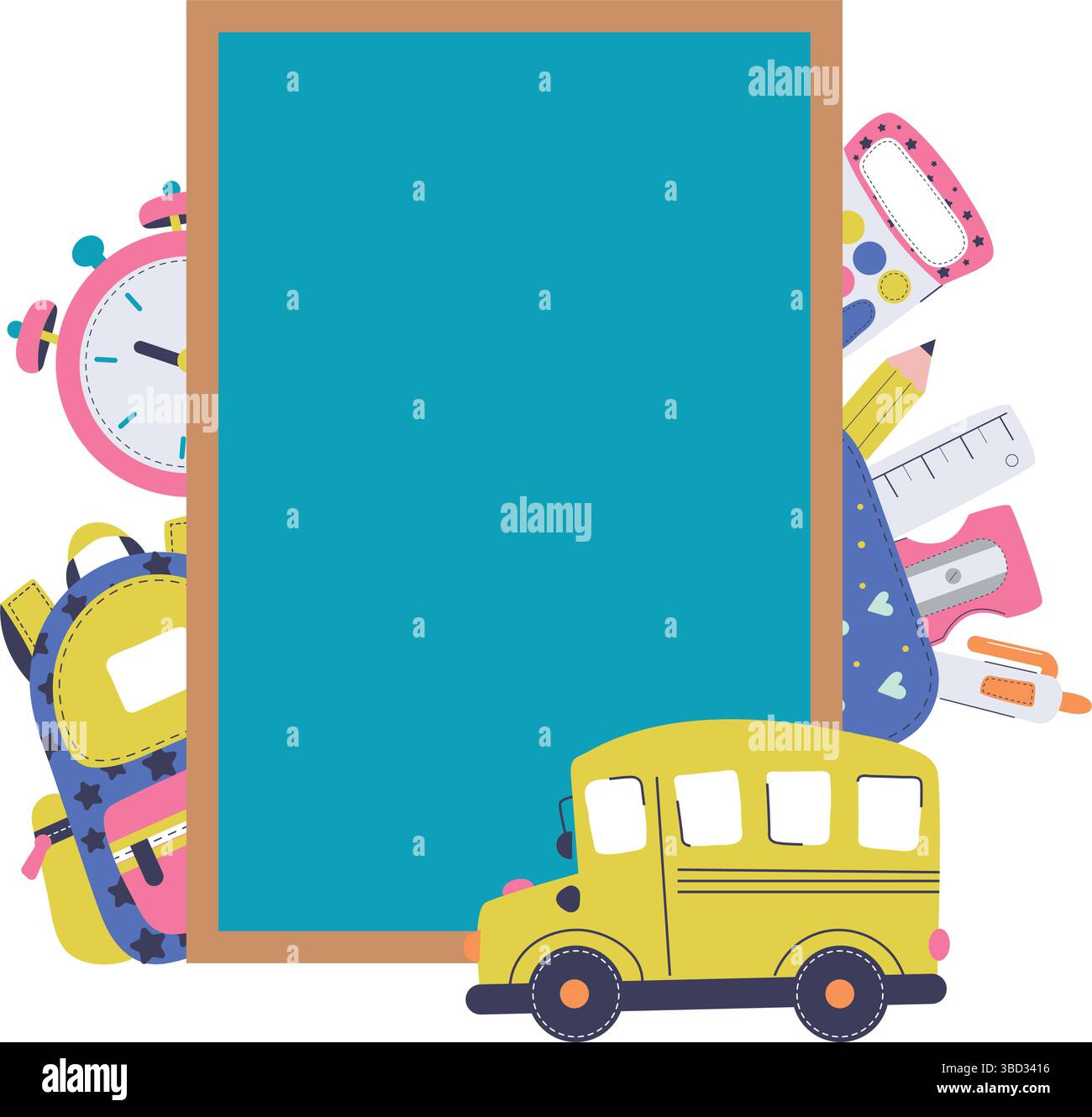 back to school vector frame Stock Vector Image & Art - Alamy