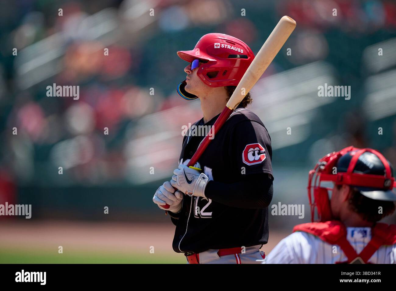 Chattanooga Lookouts Austin Hendrick (12) bats during an MiLB Southern ...