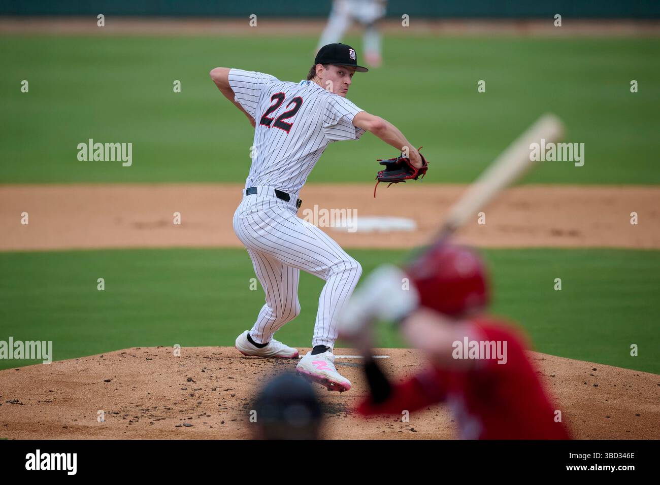 Birmingham Barons pitcher Noah Schultz (22) during an MiLB Southern ...