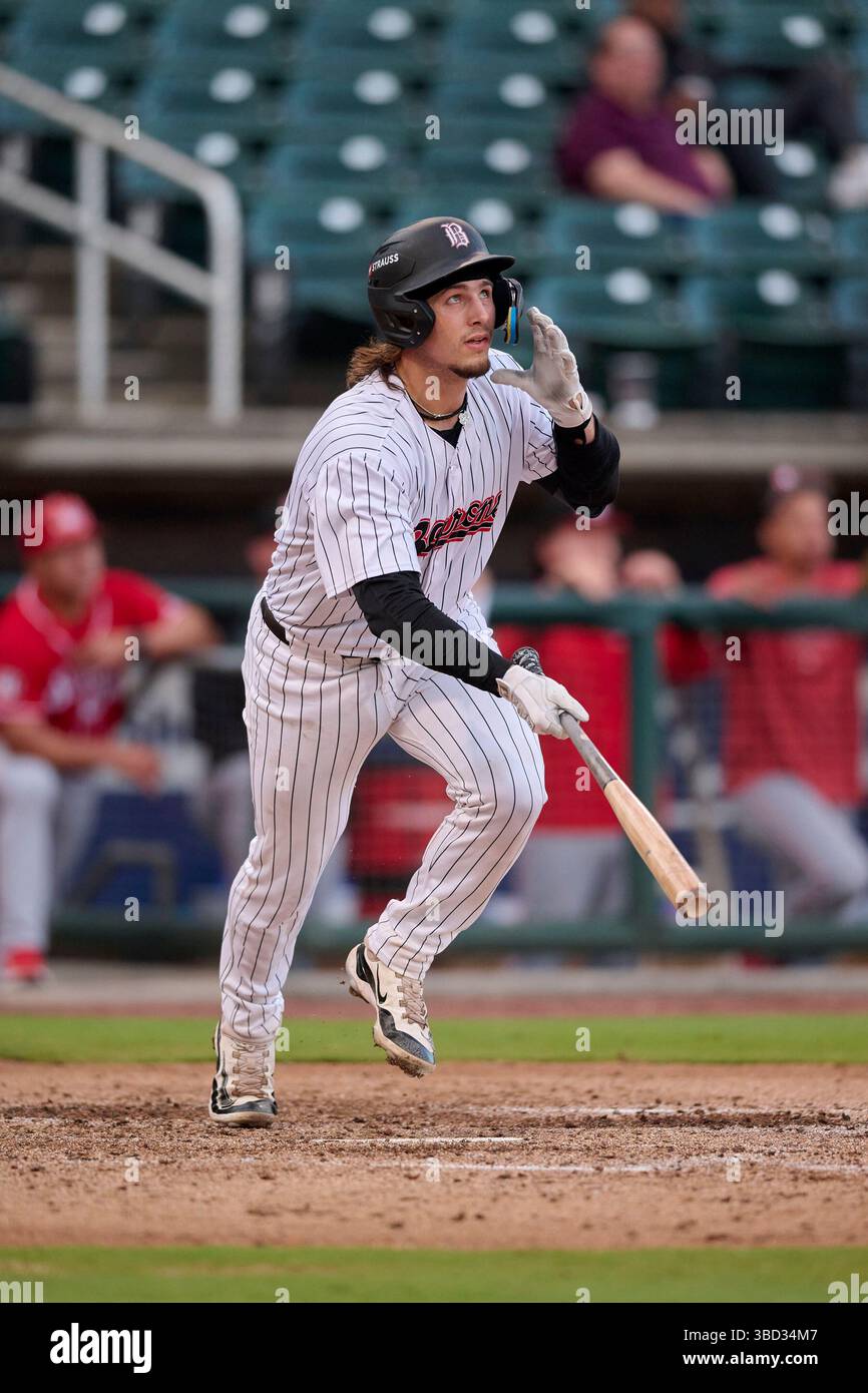 Birmingham Barons Adam Hackenberg (17) bats during an MiLB Southern ...