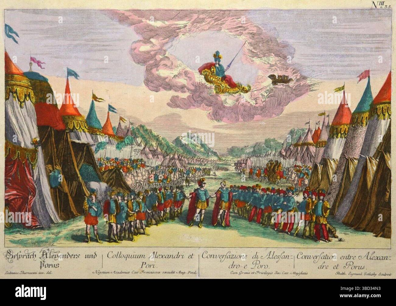 The Battle of the Hydaspes also known as Battle of Jhelum, or First ...