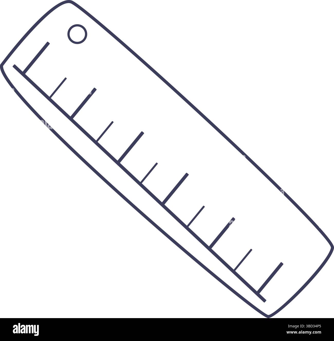 ruler outline icon on the white background Stock Vector Image & Art - Alamy