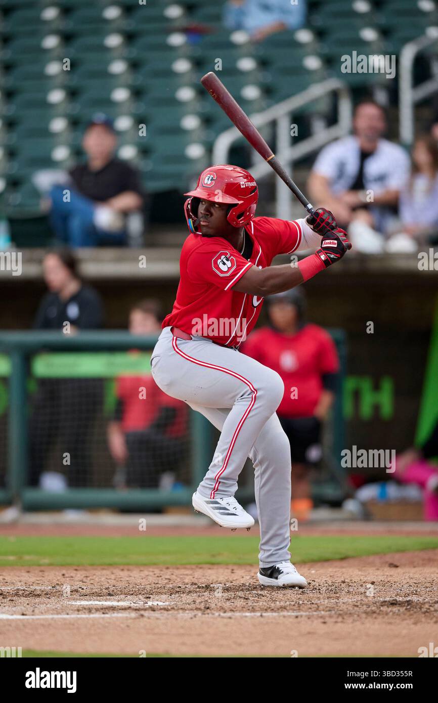 Chattanooga Lookouts Hector Rodríguez (11) bats during an MiLB Southern ...