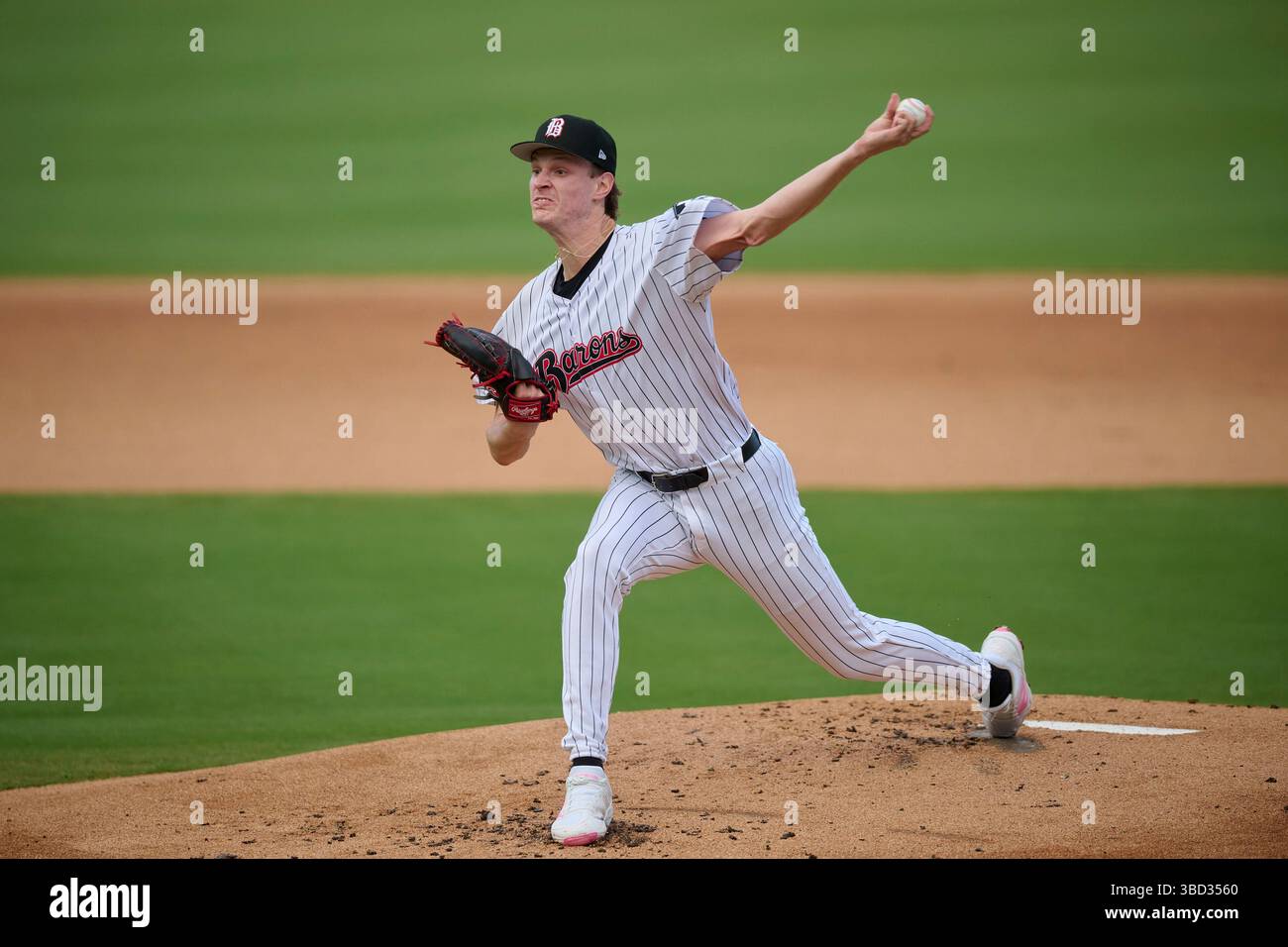Birmingham Barons pitcher Noah Schultz (22) during an MiLB Southern ...