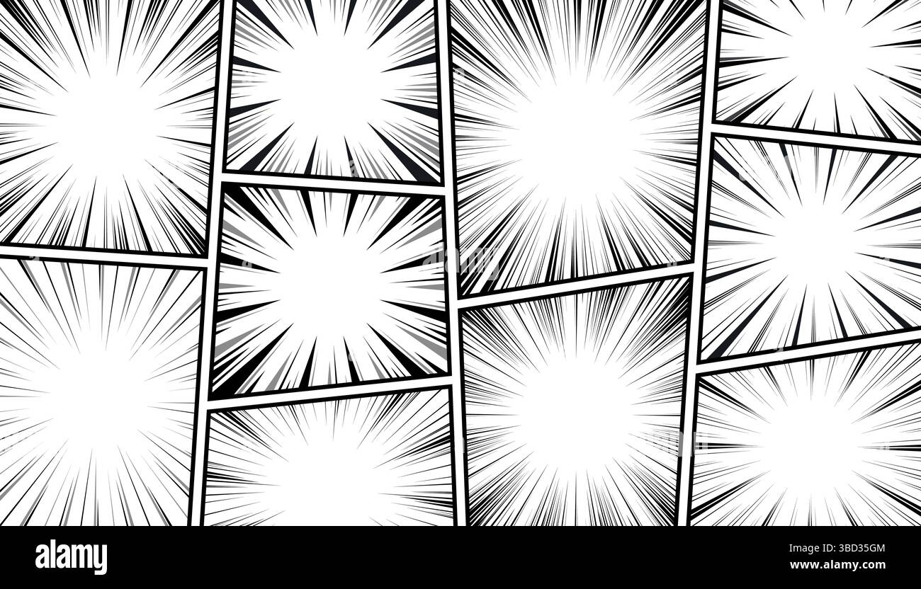 Manga comic scene page background template Stock Vector Image & Art - Alamy