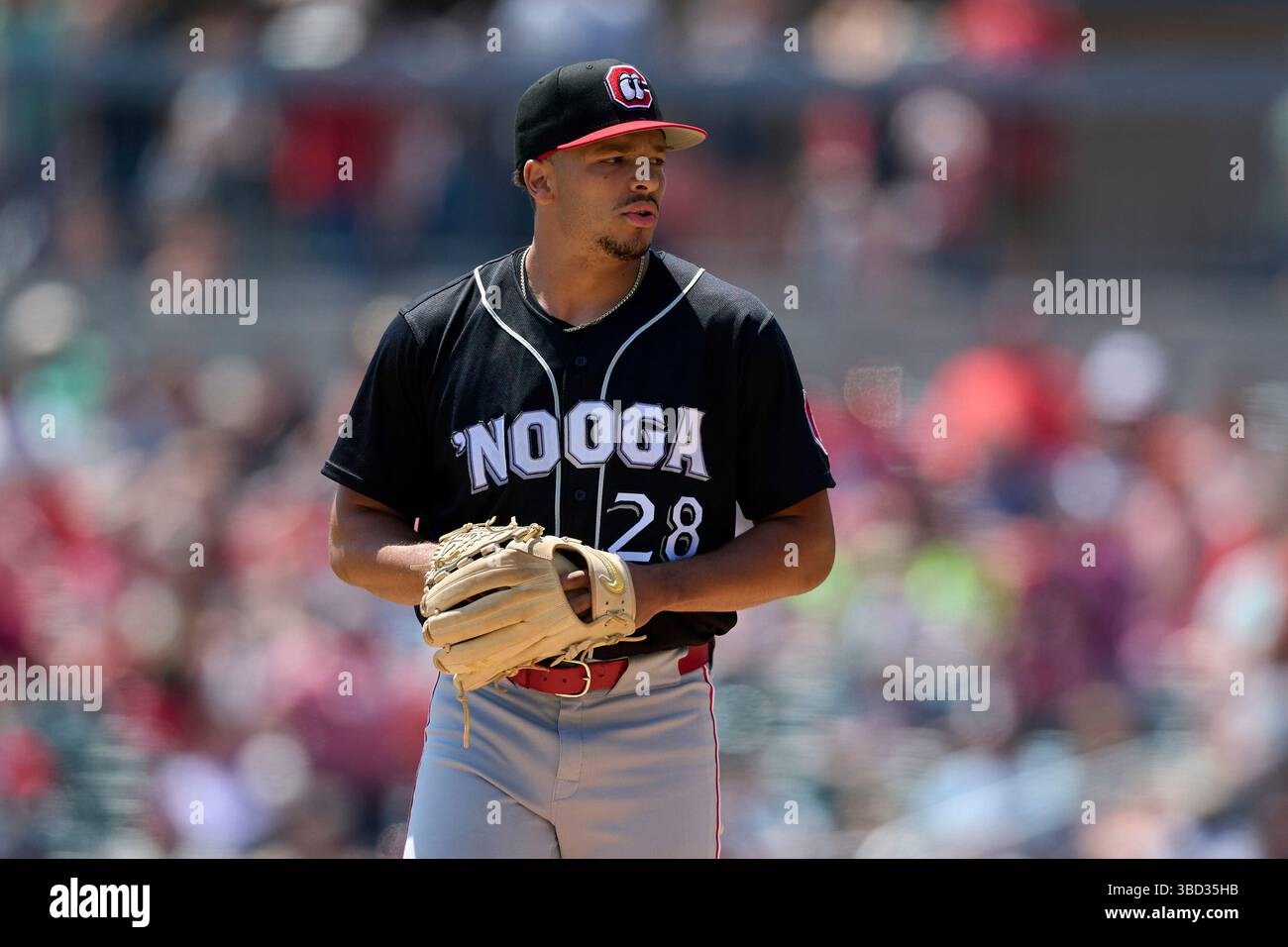 Chattanooga Lookouts pitcher Chase Burns (28) during an MiLB Southern ...
