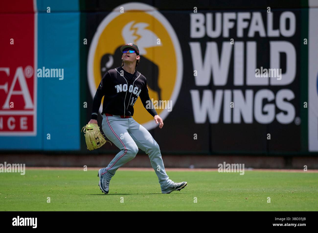 Chattanooga Lookouts outfielder Austin Hendrick (12) catching a fly ...