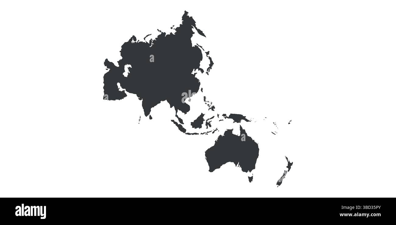 Map of Asia Pacific Stock Vector Image & Art - Alamy
