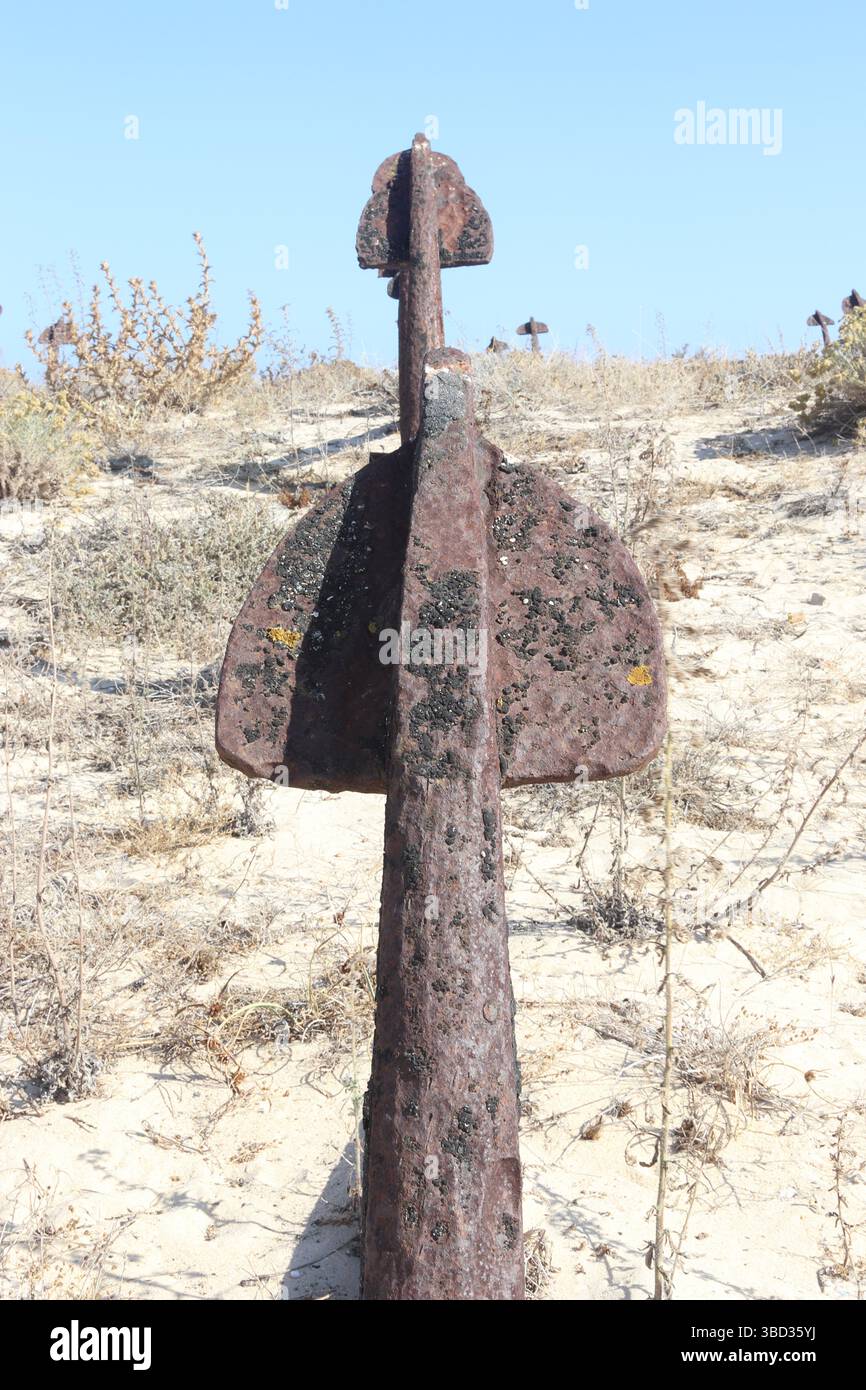 Anchor Cemetery at Praia do Barril, Tavira, Portugal Stock Photo - Alamy