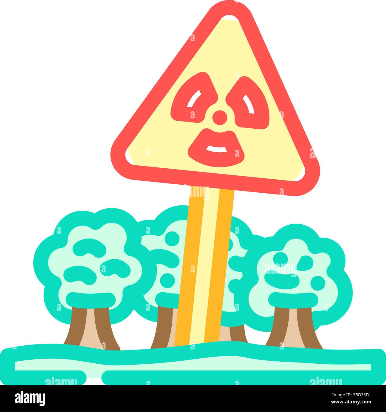 Radon warning sign Cut Out Stock Images & Pictures - Alamy