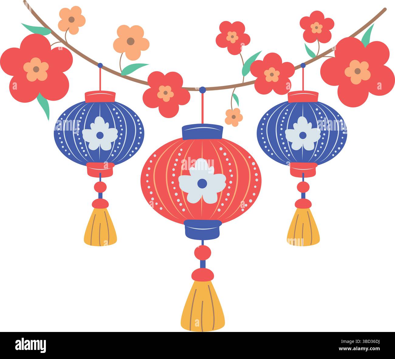 obon japanese festival vector cartoon illustration on the white ...