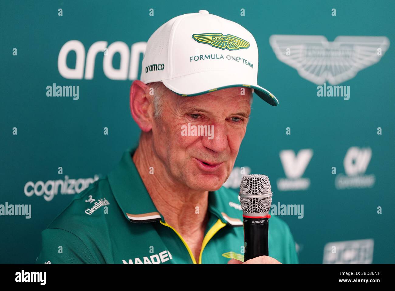 Aston Martin managing technical partner Adrian Newey during the preview ...