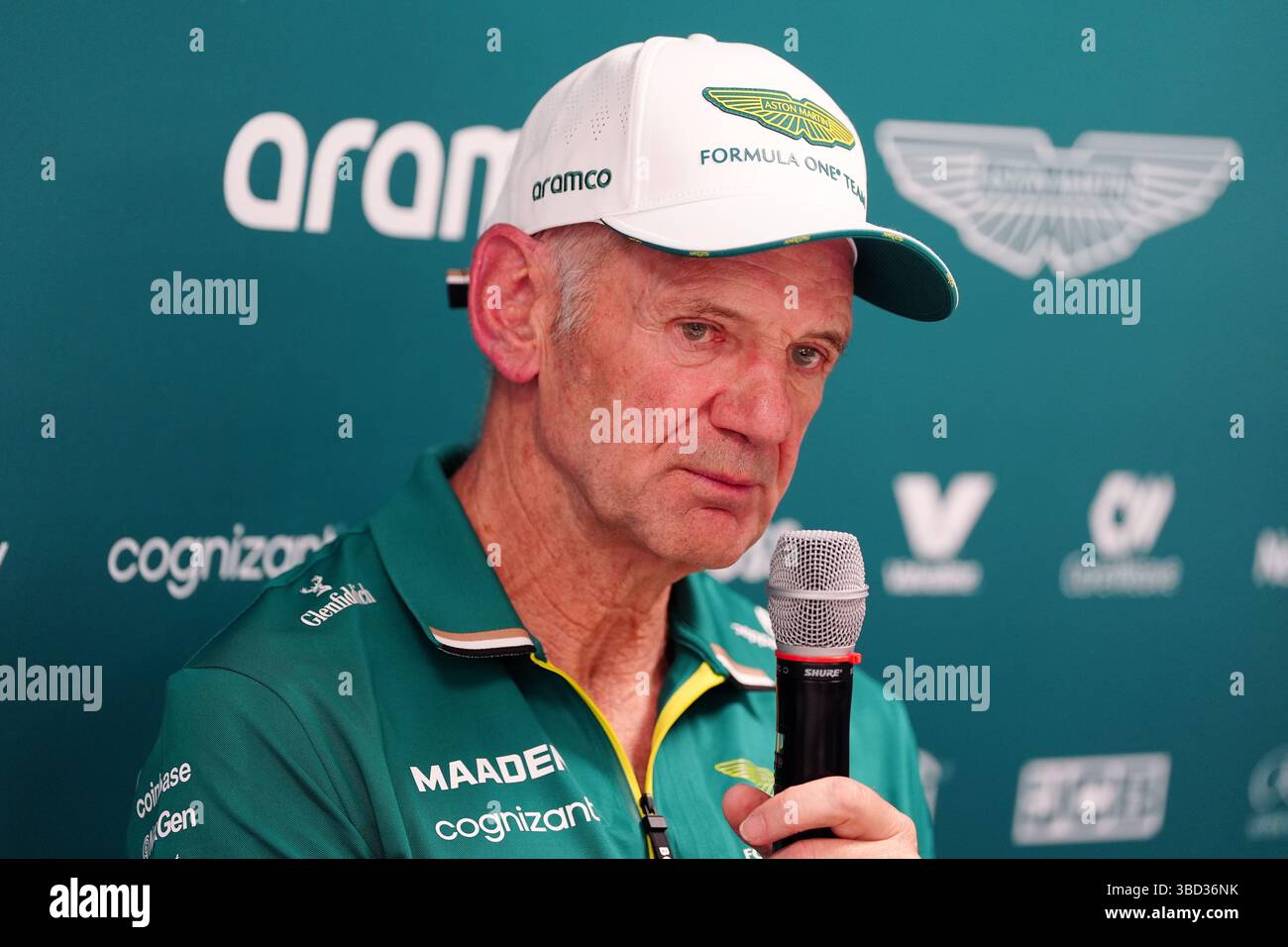 Aston Martin managing technical partner Adrian Newey during the preview ...