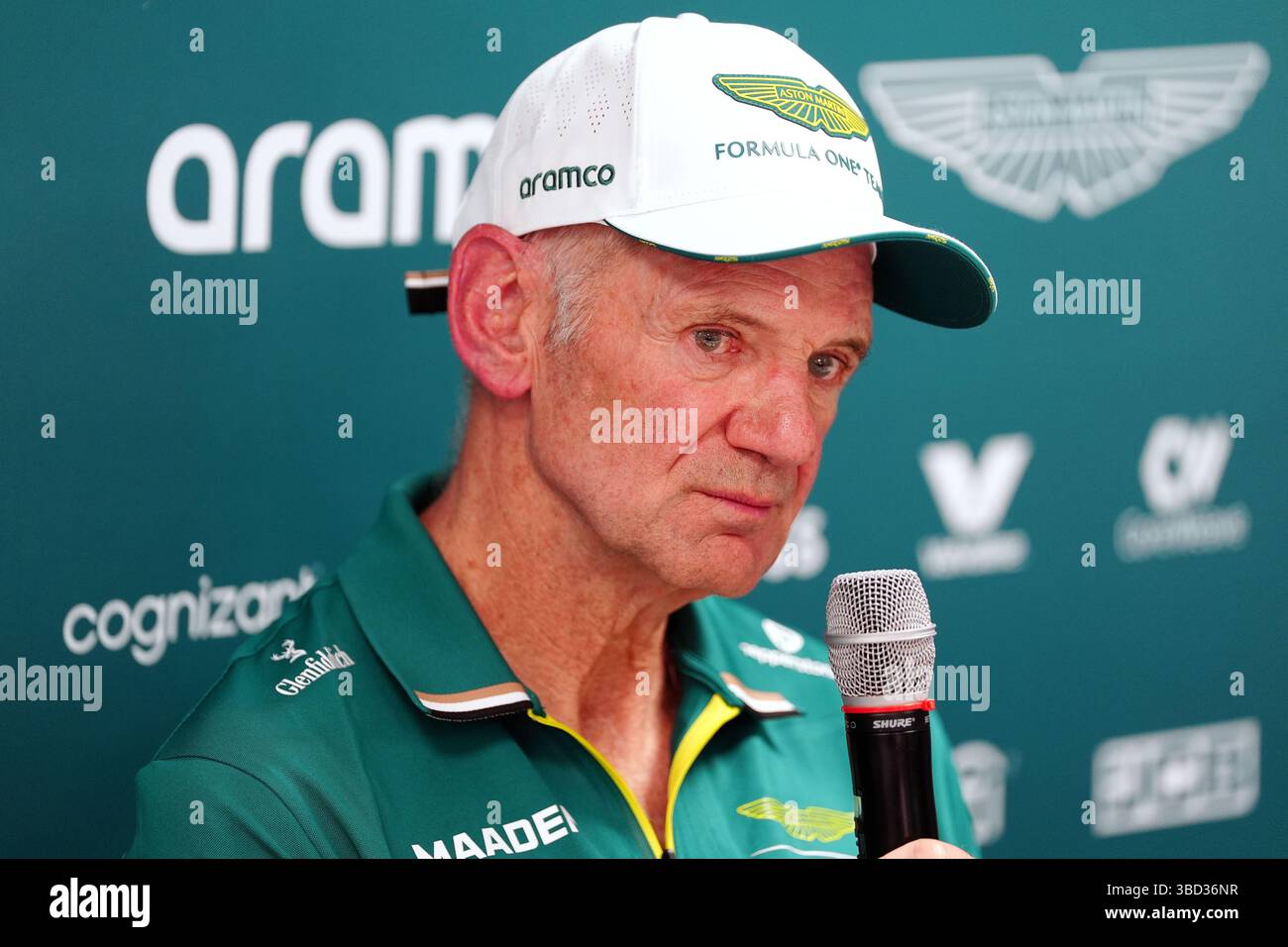 Aston Martin managing technical partner Adrian Newey during the preview ...