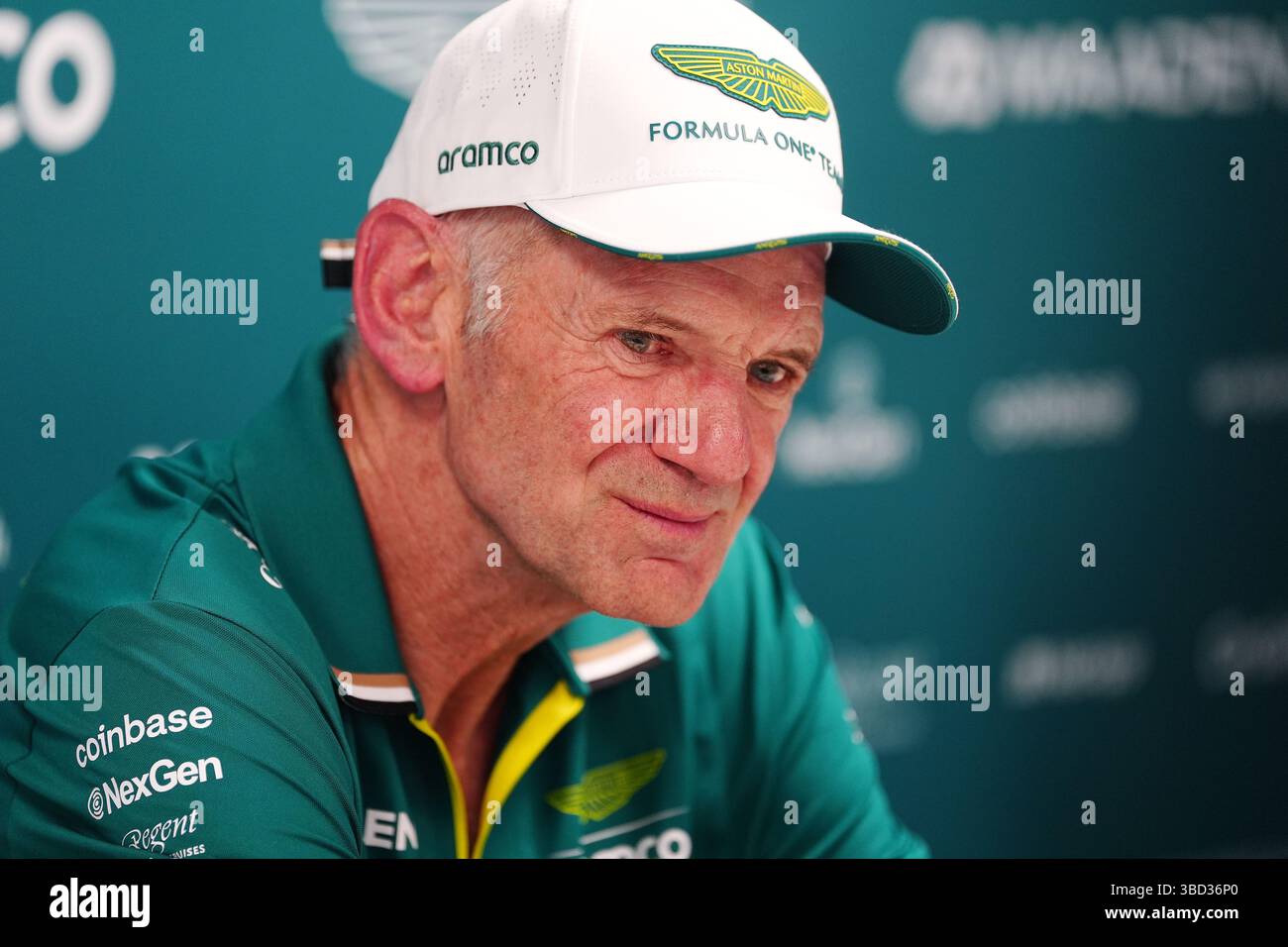 Aston Martin managing technical partner Adrian Newey during the preview ...