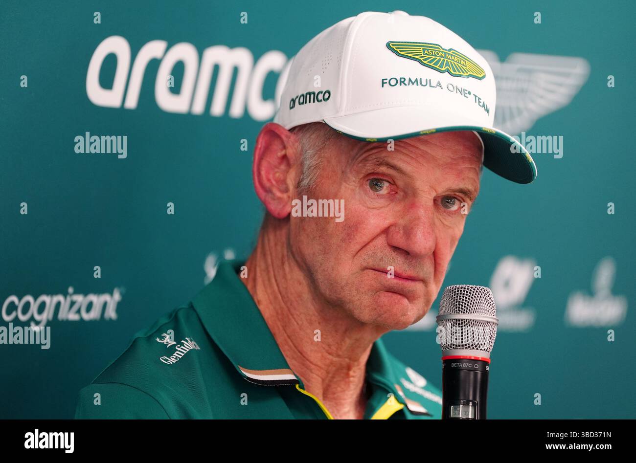 Aston Martin managing technical partner Adrian Newey during the preview ...