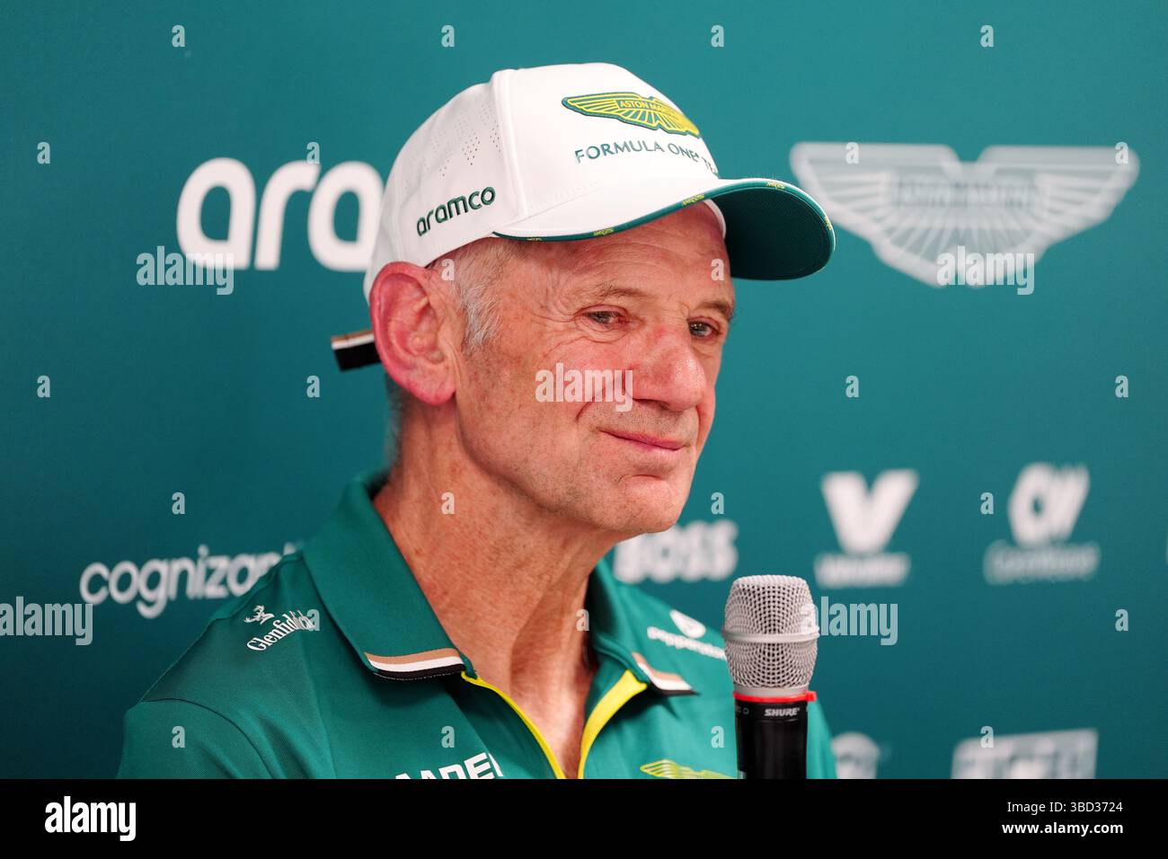 Aston Martin managing technical partner Adrian Newey during the preview ...