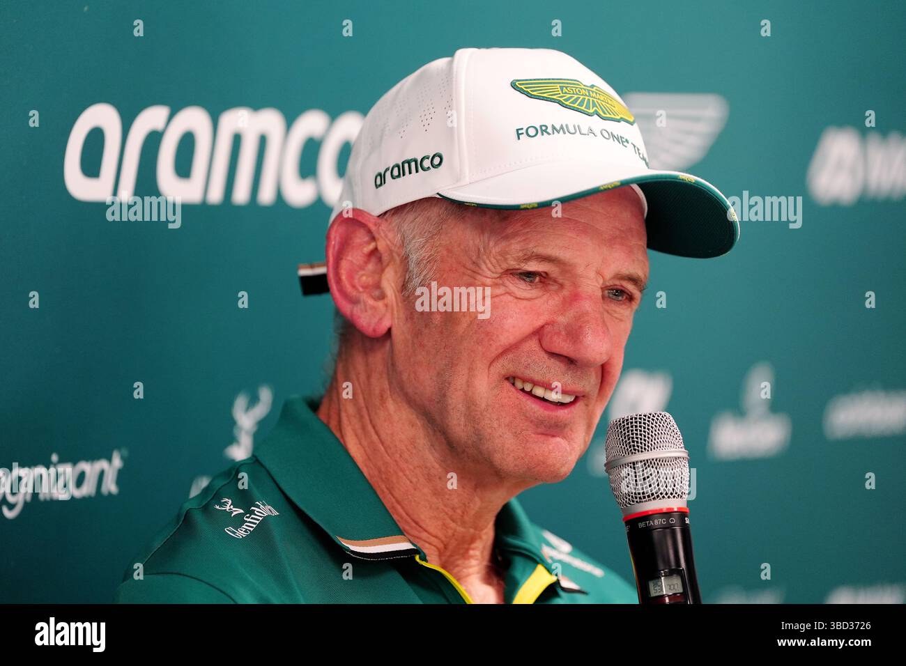 Aston Martin managing technical partner Adrian Newey during the preview ...