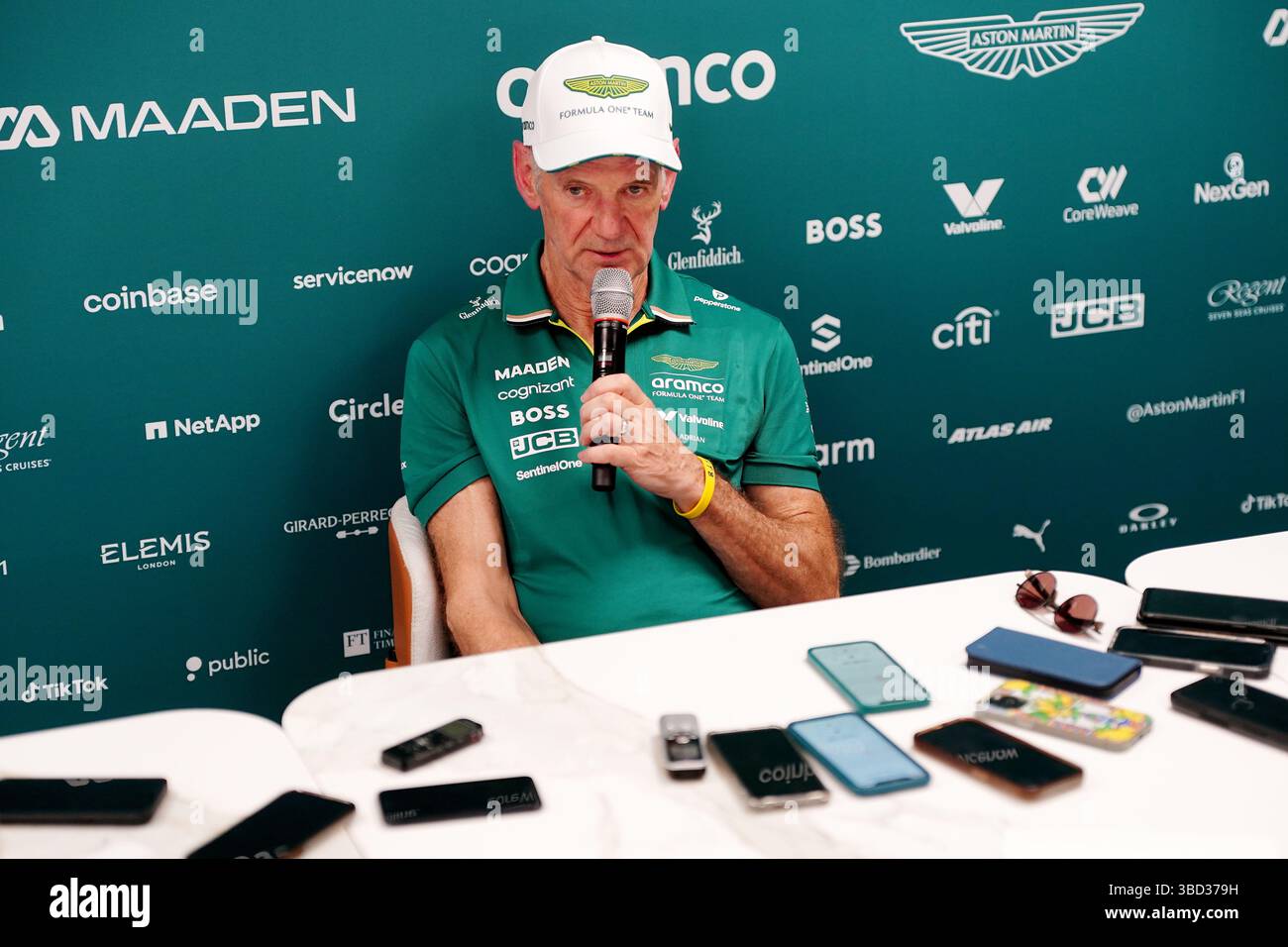 Aston Martin managing technical partner Adrian Newey during the preview ...