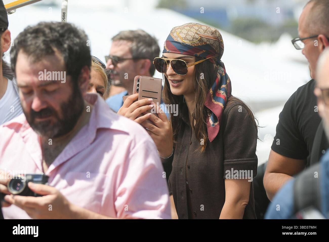 Cannes, France. 21st May, 2025. Emily Ratajkowski shooting for Gucci on ...