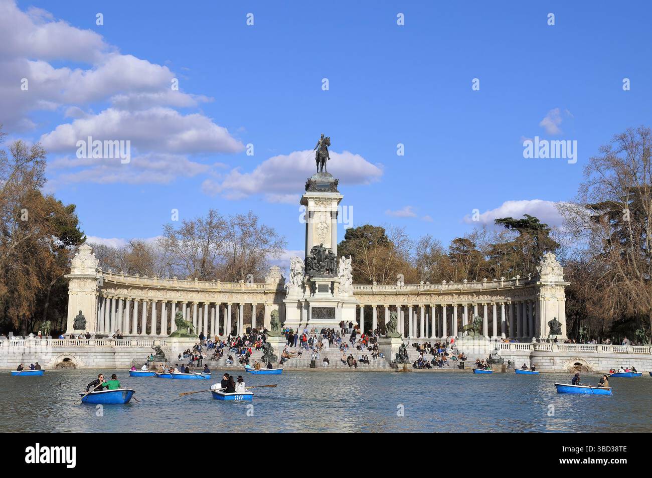 Monumento a Alfonso XII, Monument to Alfonso XII in Retiro Park, Madrid, Spain, Europe Stock ...