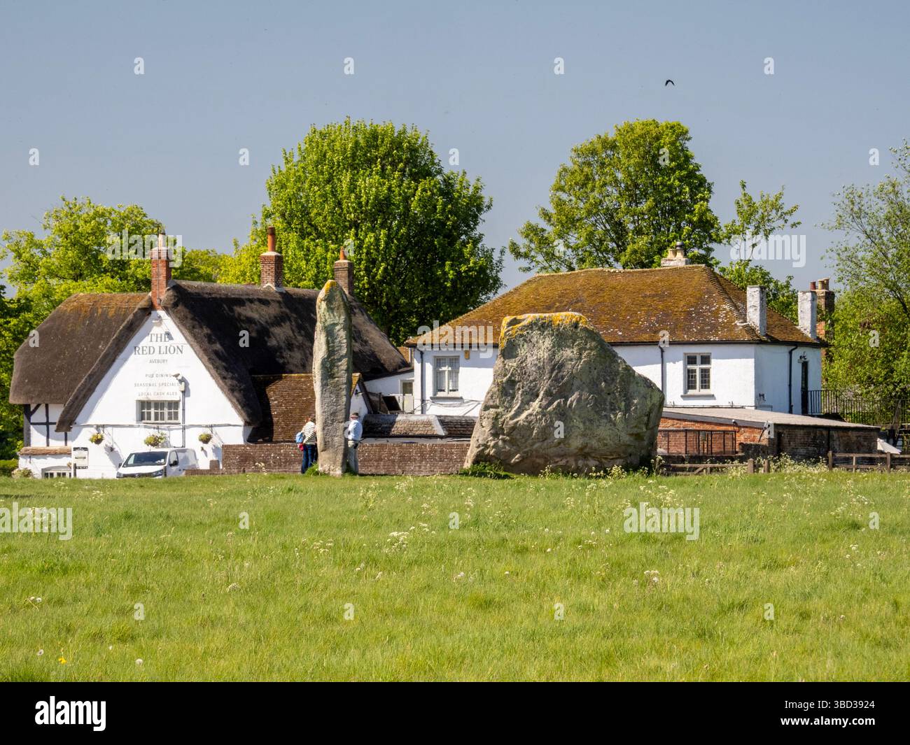 The Avebury Henge and stone circle which is the largest pre historic ...
