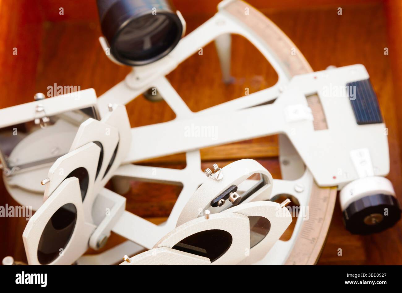 Sextant. Marine navigation measuring device Stock Photo - Alamy