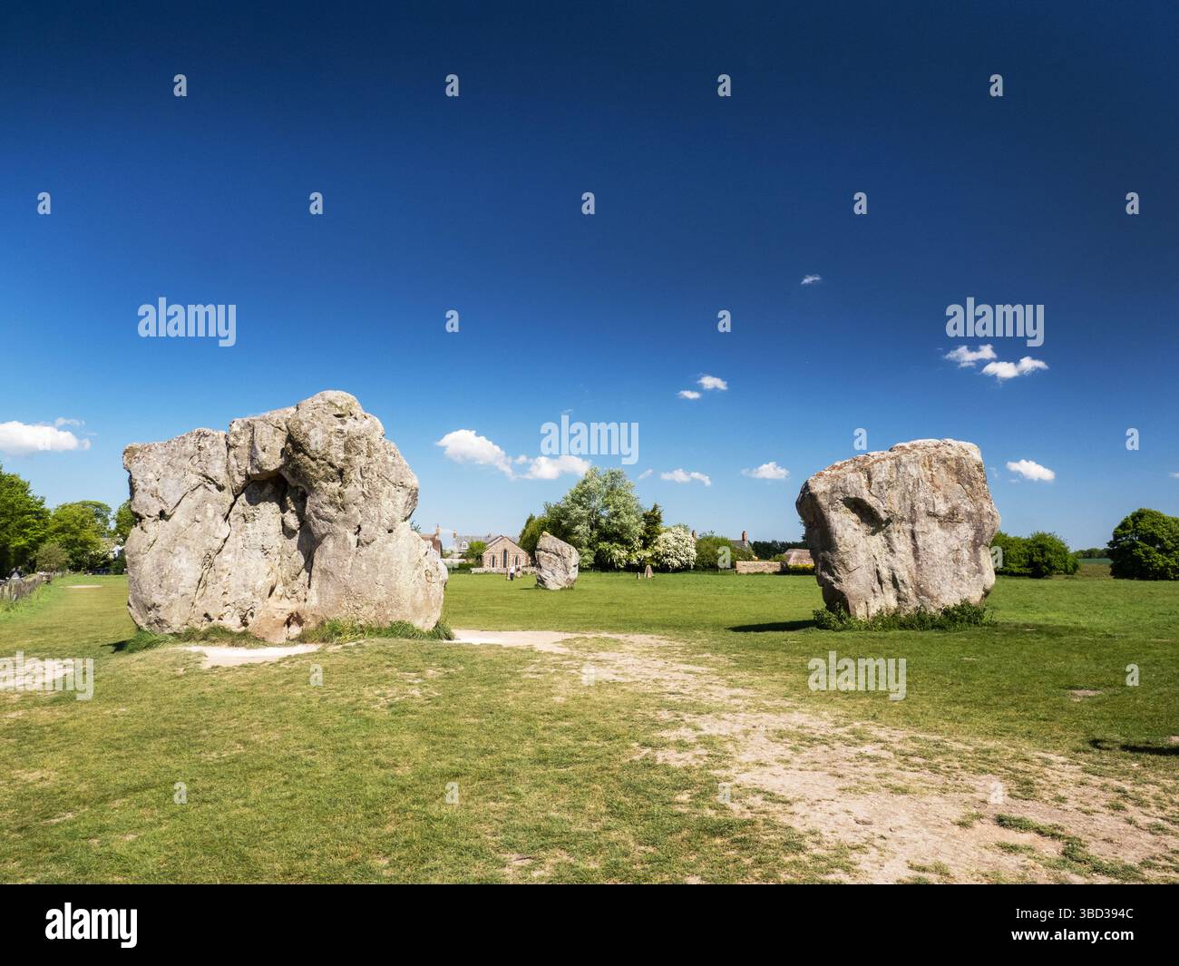 The Avebury Henge and stone circle which is the largest pre historic ...