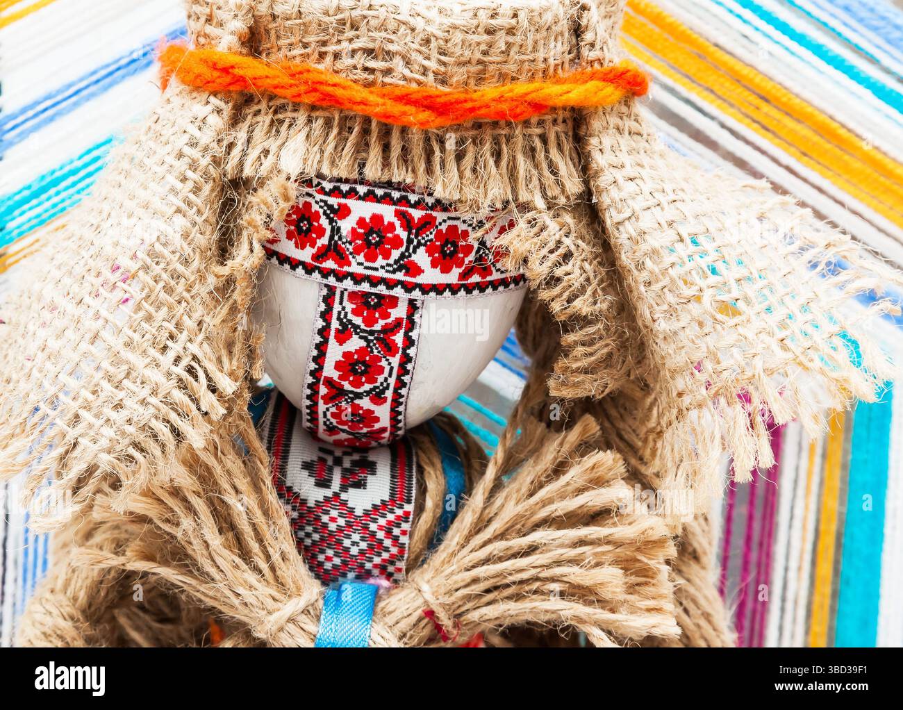 Handmade soft toys, dressed in traditional, rural outfits Stock Photo ...