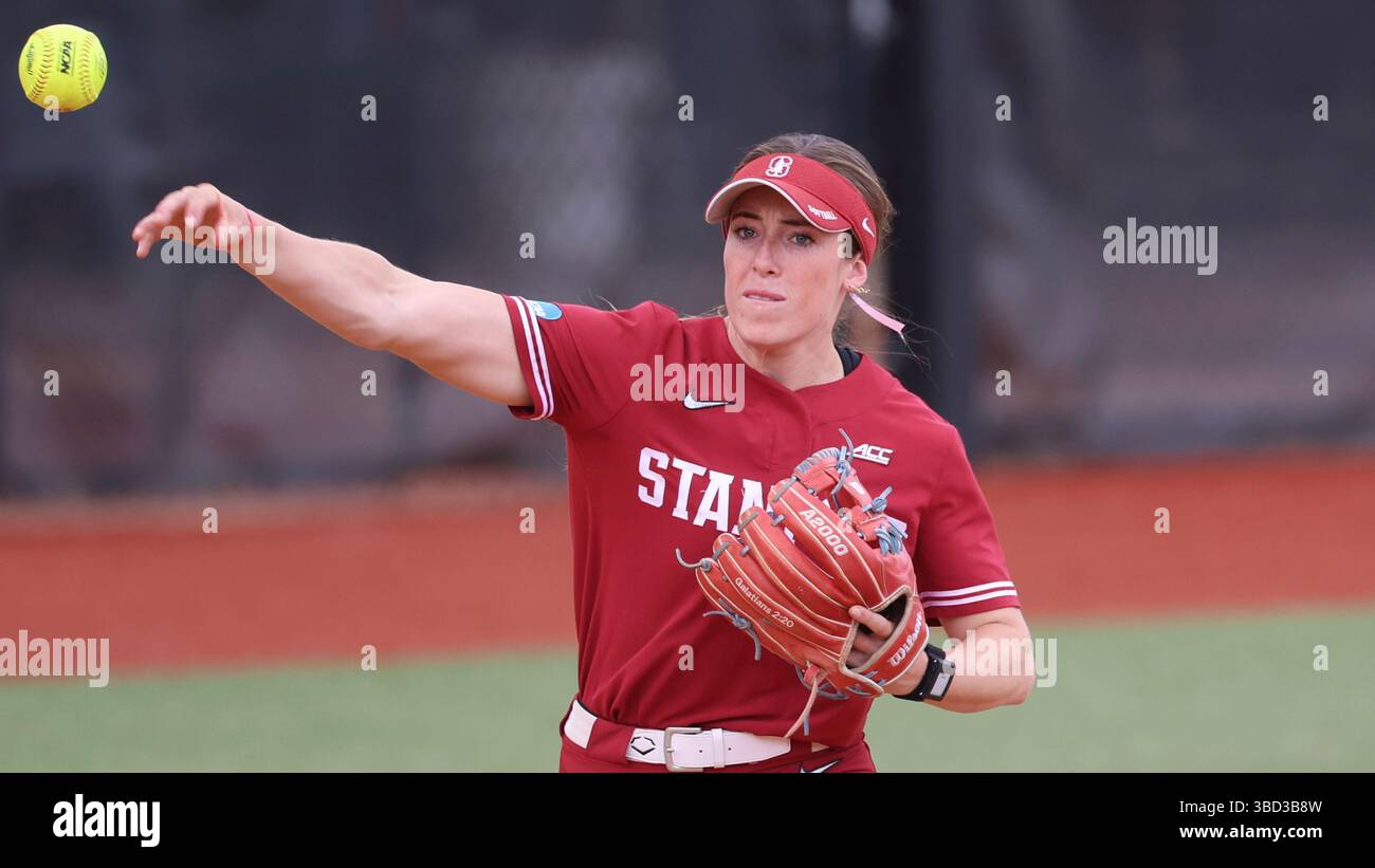 Stanford infielder Jade Berry (10) plays during an NCAA regional ...