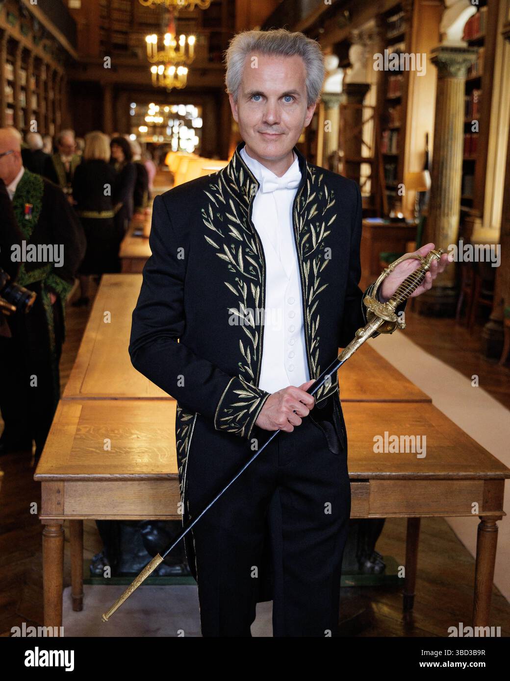 French professor of psychiatry Raphael Gaillard poses in the library of ...