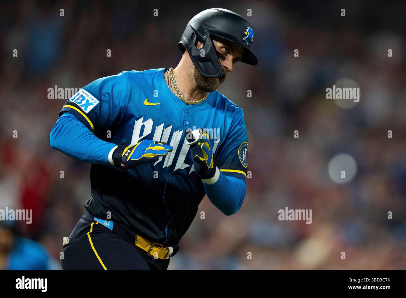Philadelphia Phillies' Bryce Harper in action during a baseball game ...