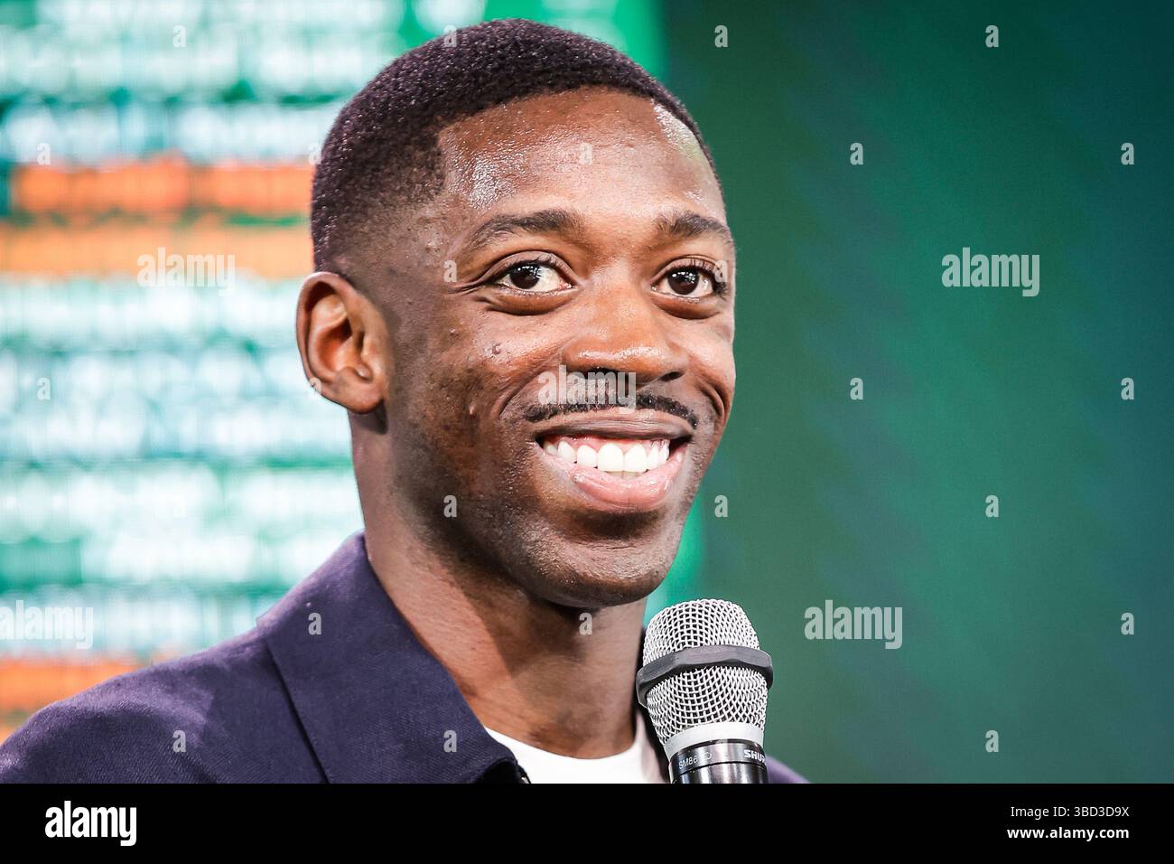 Ousmane DEMBELE attends the official draw ceremony for the Roland ...