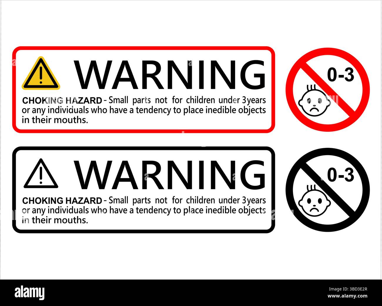 Warning choking hazard small parts hi-res stock photography and images ...