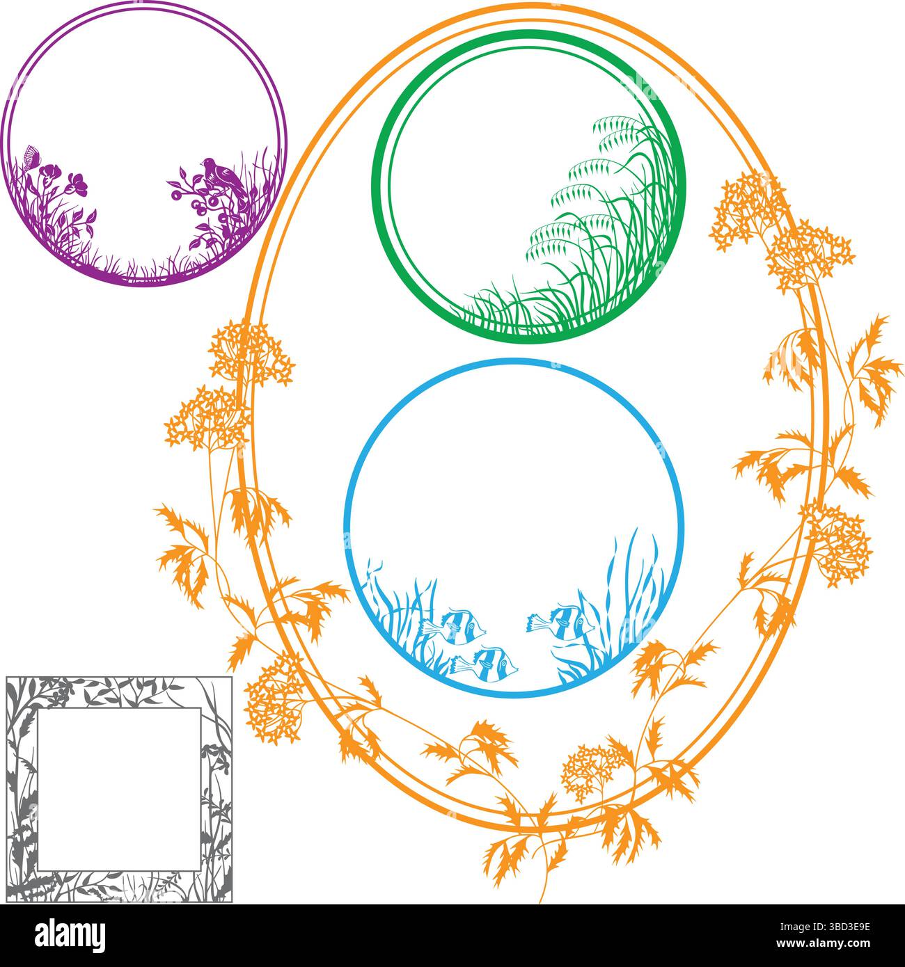 Detailed outlines highlight Stock Vector Images - Alamy