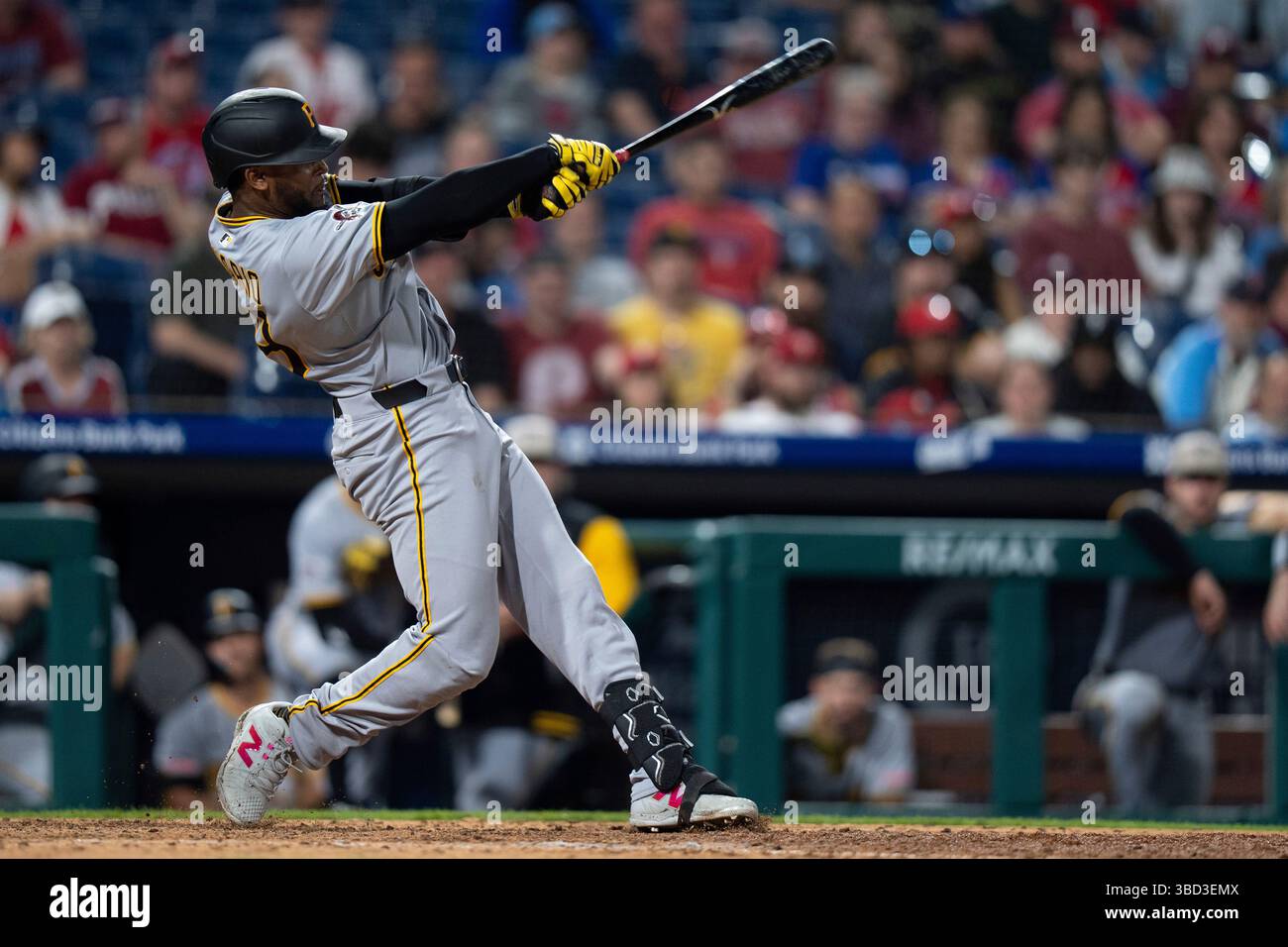 Pittsburgh Pirates' Alexander Canario in action during a baseball game ...