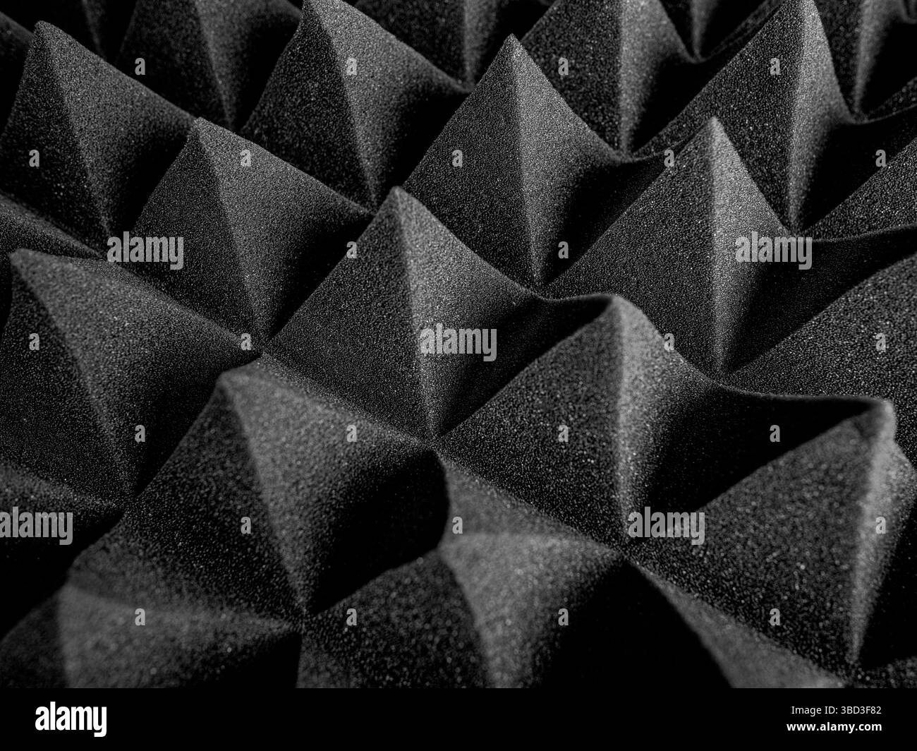 Black acoustic foam panels arranged in a sharp Stock Photo - Alamy