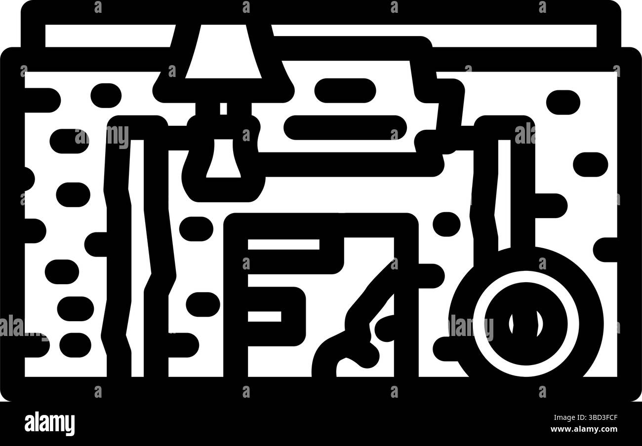 junk shop shop line icon vector illustration Stock Vector Image & Art ...