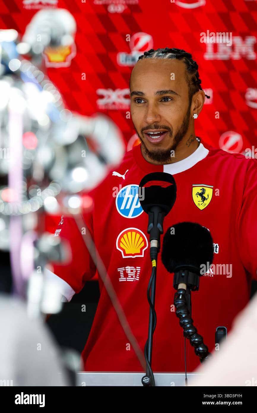 HAMILTON Lewis (gbr), Scuderia Ferrari SF-25, portrait during the ...
