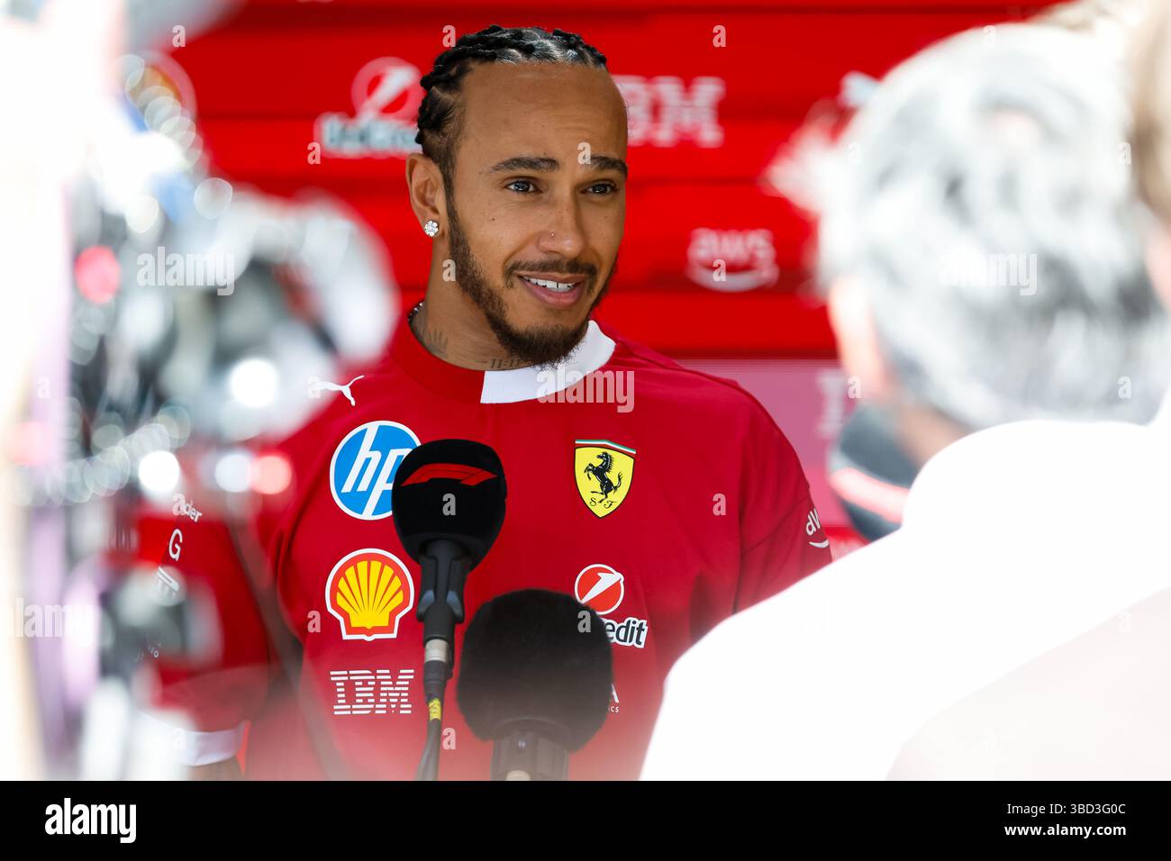 HAMILTON Lewis (gbr), Scuderia Ferrari SF-25, portrait during the ...